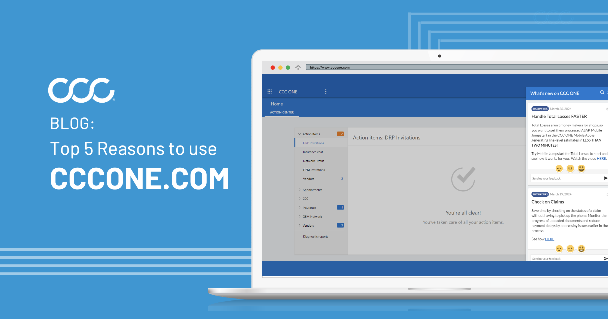 Top 5 Reasons to Use CCCONE.COM | CCCIS | CCC Intelligent Solutions